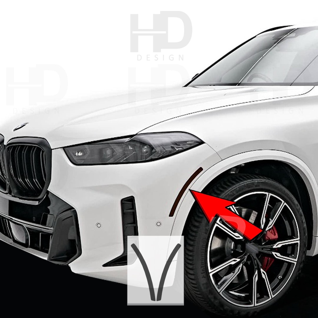 HDUSA Fits BMW X5 2024 2025 2026 Front Side Marker Blacked Out Vinyl ...