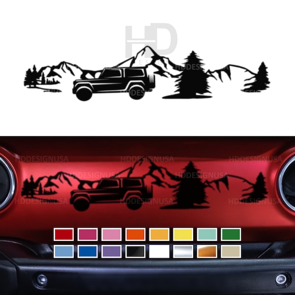 Jeep Dash Custom Decal - Etsy