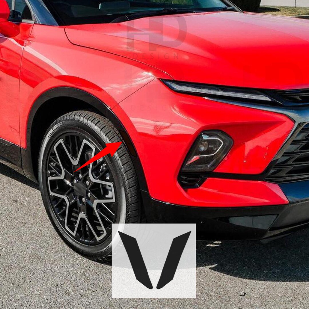 HDUSA Fits Chevy Blazer 2023-2025 Front Side Markers Precut Dark Vinyl ...