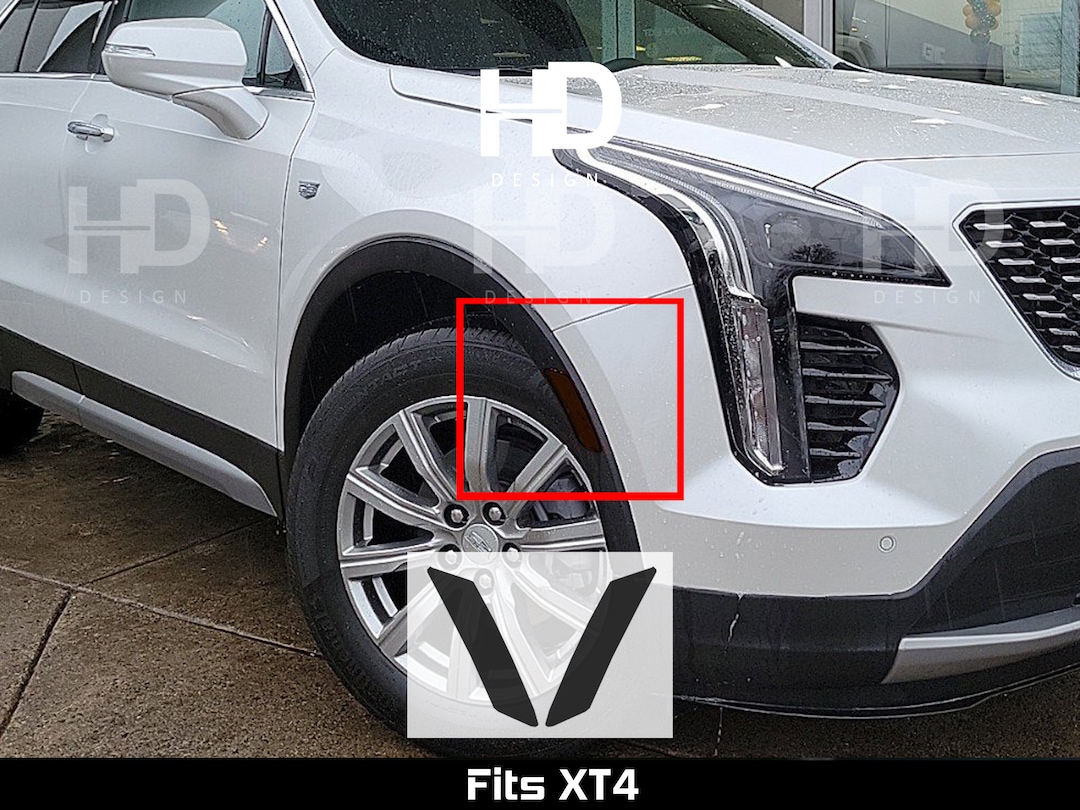 HDUSA Fits XT4 Cadillac 2019-2025 Front Side Markers Reflectors Bumper ...