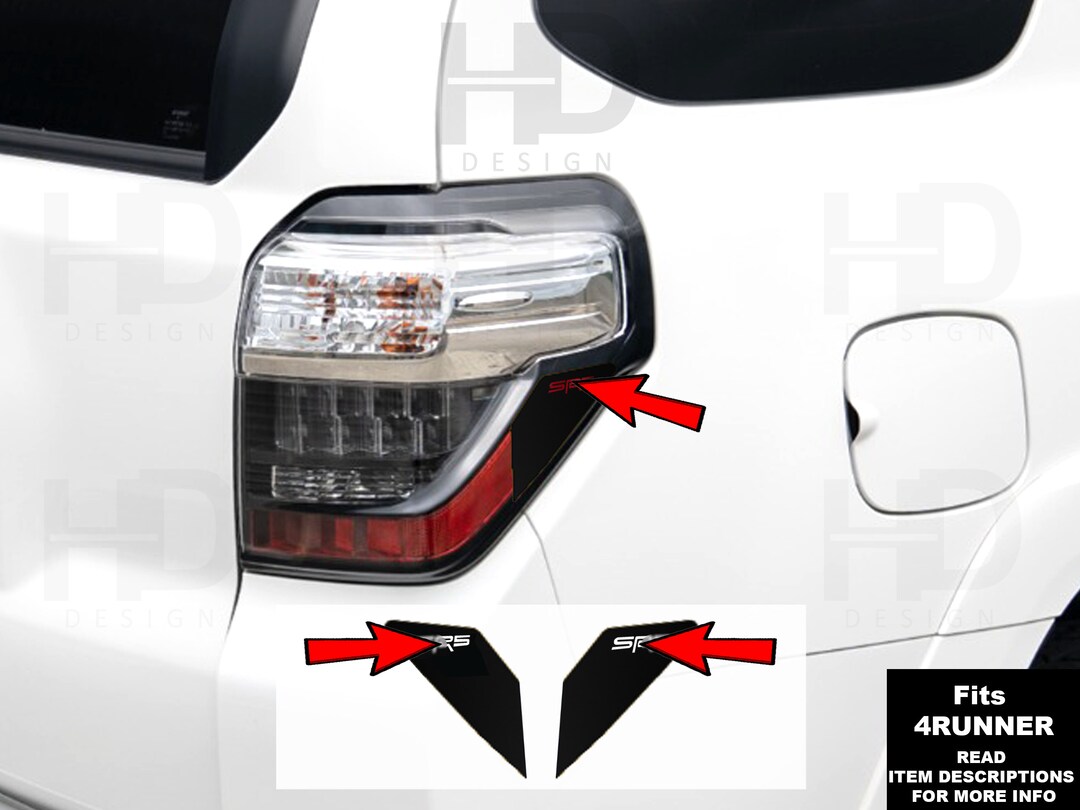 HDUSA for 4runner Tail Light Rear Reflectors Corner Decals Overlay Tail ...