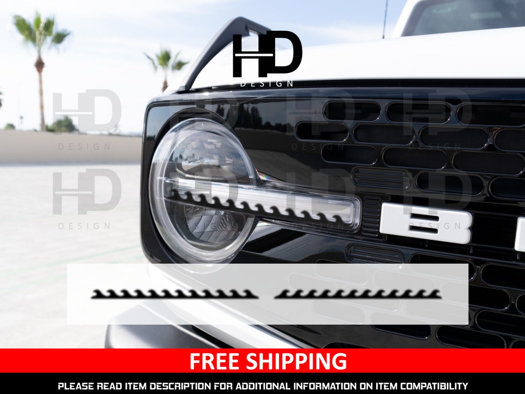 HDUSA Ocean Waves Headlight Decal Overlay LED Head Light Beach Easter ...