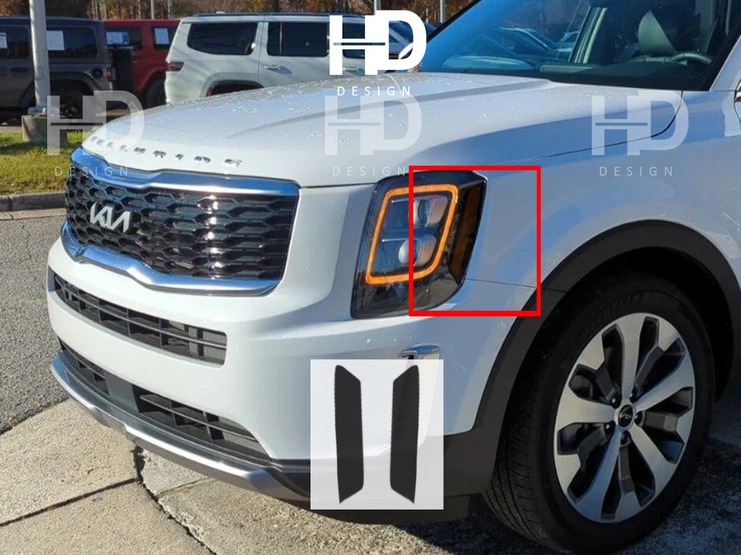 HDUSA for 2020-2022 Kia Telluride Front Side Markers Headlight Amber ...