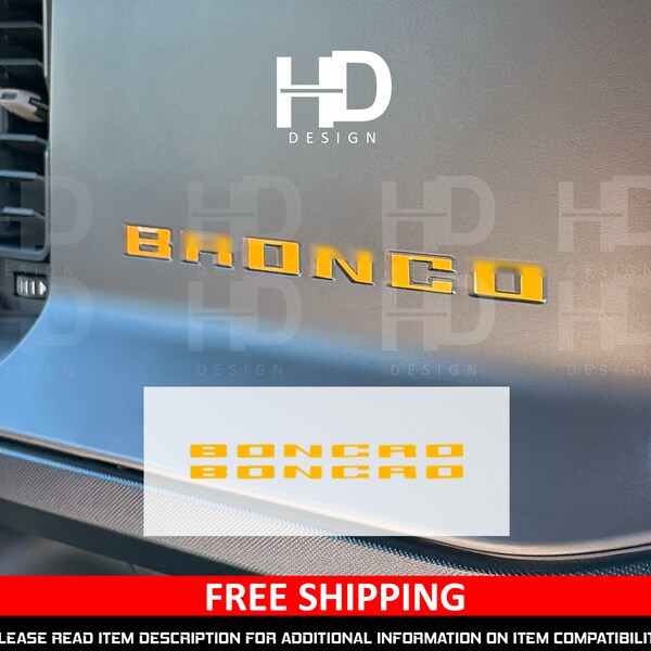 Bronco Letter Decal - Etsy