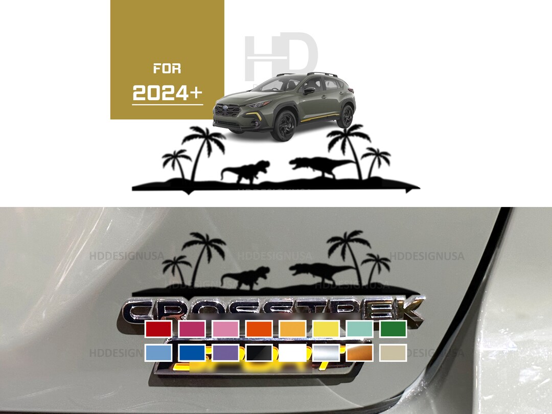 HDUSA Dinosaur Beach Top of Rear Emblem Vinyl Decal Car Badge Car ...