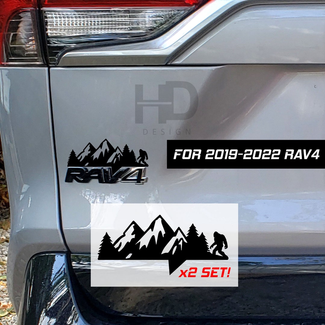 HDUSA Fits RAV4 2019-2025 Big Foot Mountain Vinyl Decals on Top of ...