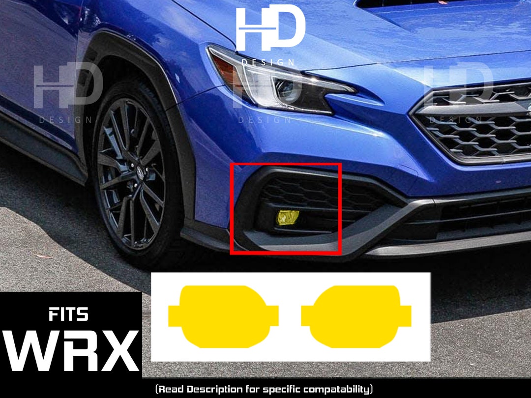 HDUSA for 2022-2024 WRX Fog Lights Front Decals Precut Yellow Vinyl Tint Red Amber Green Overlay ...