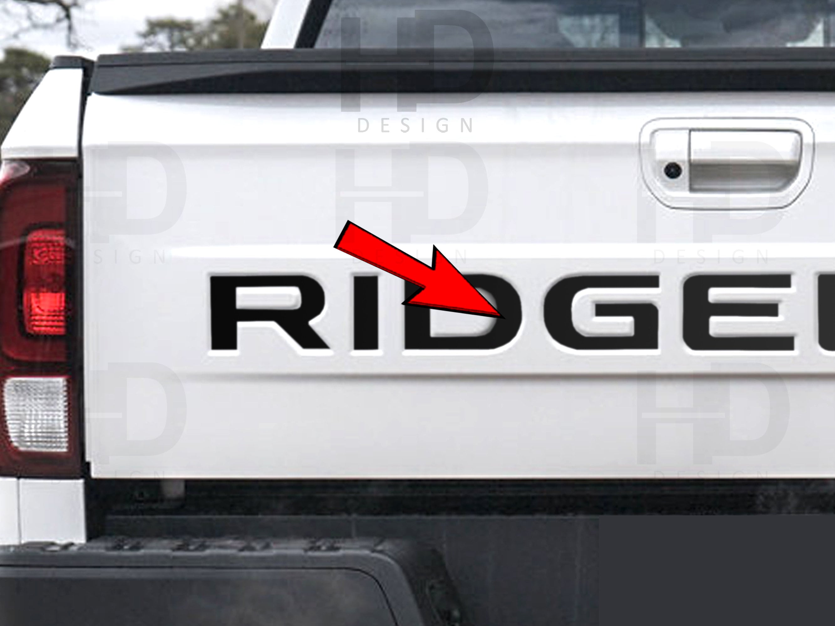 HDUSA for 2024-2026 Ridgeline Tailgate Decals Letters for Honda ...