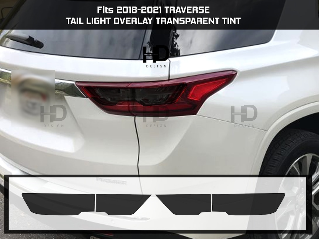 HDUSA Fits Chevy Traverse Tail Light Rear Inner Precut Dark Decals ...