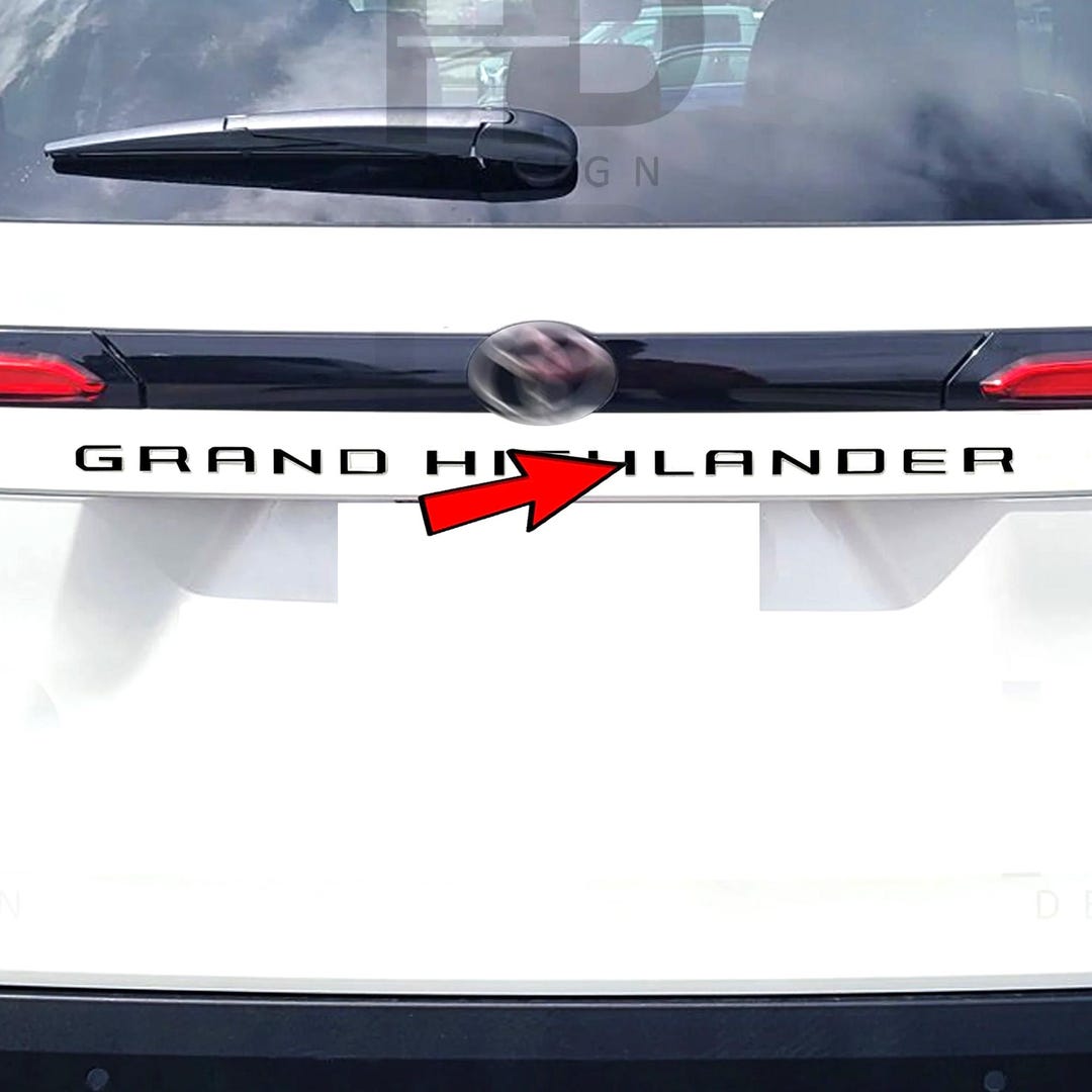 HDUSA Tailgate Letters Decals Fits 2024 2025 Toyota Grand Highlander ...