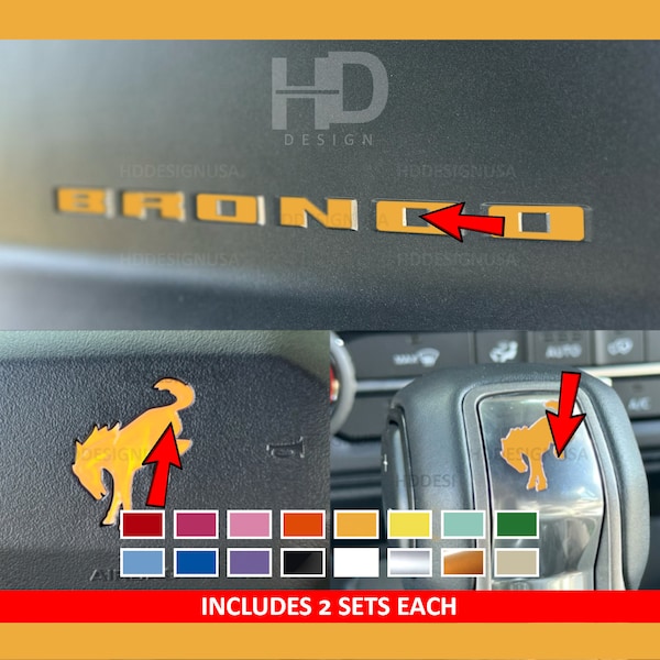 Bronco Steering Wheel Stickers - Etsy