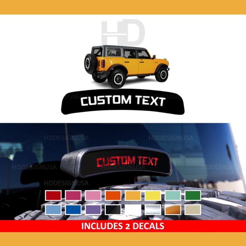 Custom 3rd Brake Light Overlay - Etsy