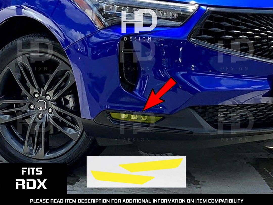 HDUSA for Acura RDX 2019-2026 Fog Light Yellow Precut Dark Tint Decals ...