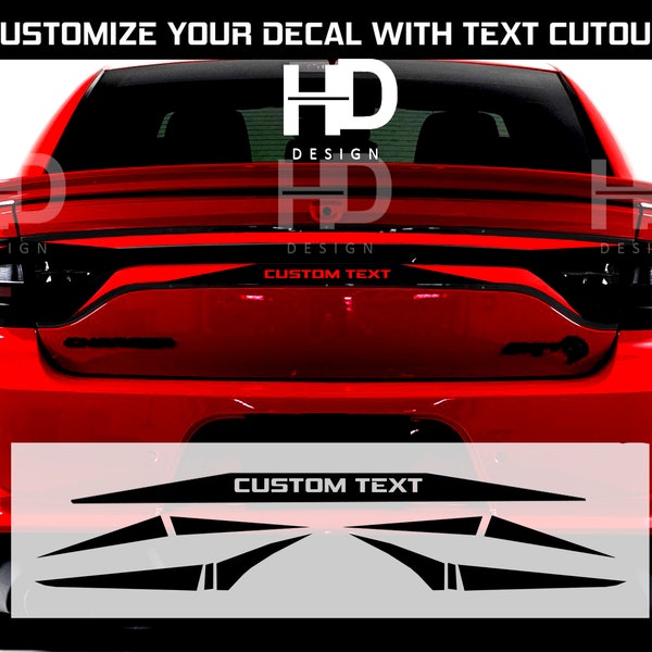 Dodge Charger Rear Decal - Etsy