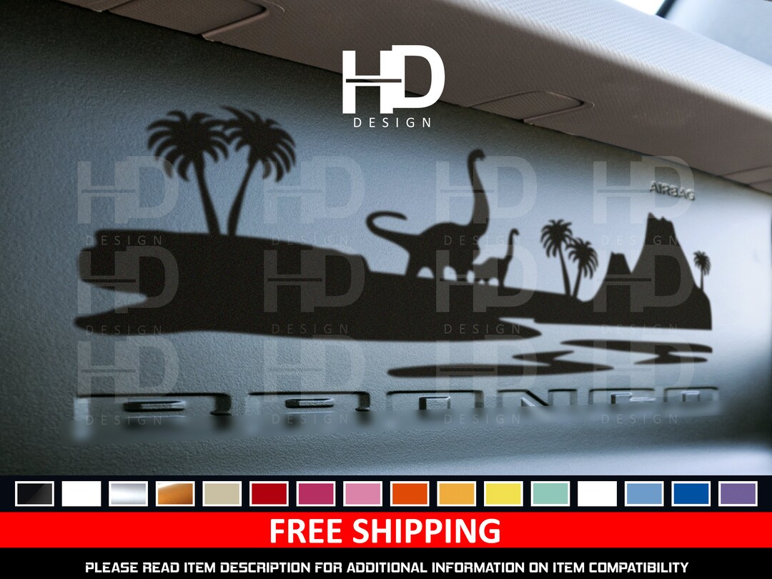 HDUSA Fits Bronco Dashboard Dinosaur Volcano Vinyl Decal Sticker Dino ...