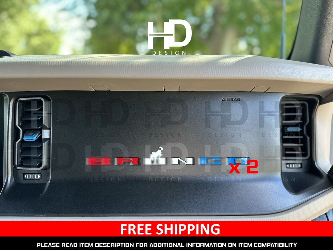 HDUSA Dashboard Lettering Decals Dash Glove Box Vinyl Decal Inlay ...