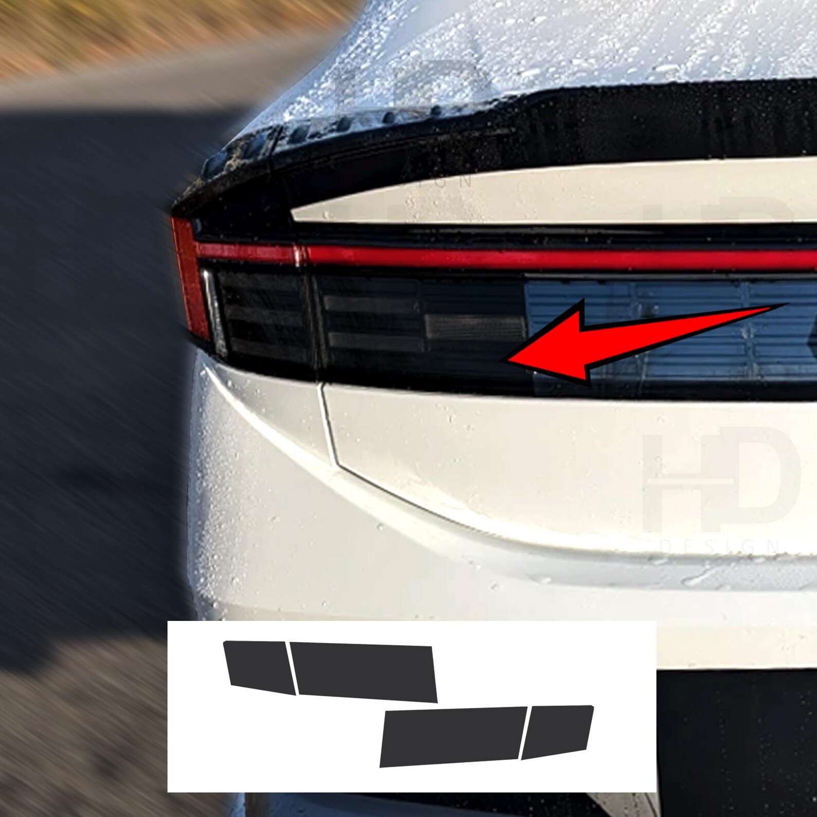 HDUSA Fits Hyundai Sonata 2024-2025 Tail Light Dark Decals Precut Dark ...