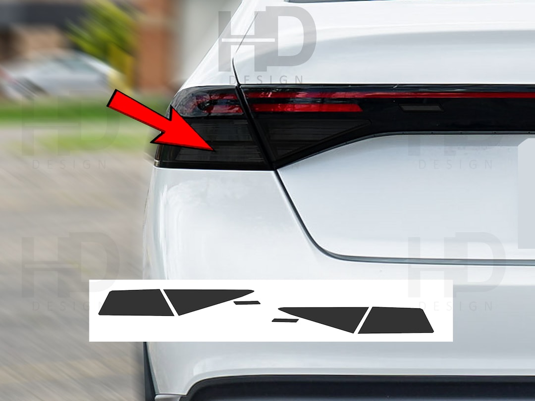HDUSA Fits 2023-2026 Honda Accord Tail Light Dark Tint Vinyl Rear ...