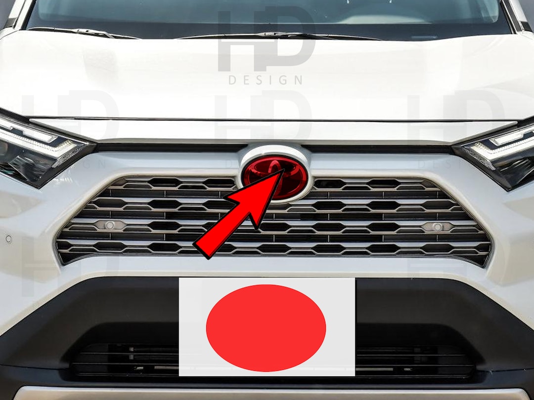 HDUSA Fits Toyota RAV4 2019-2025 Front Red Precut Oval Dark Blacked Out ...