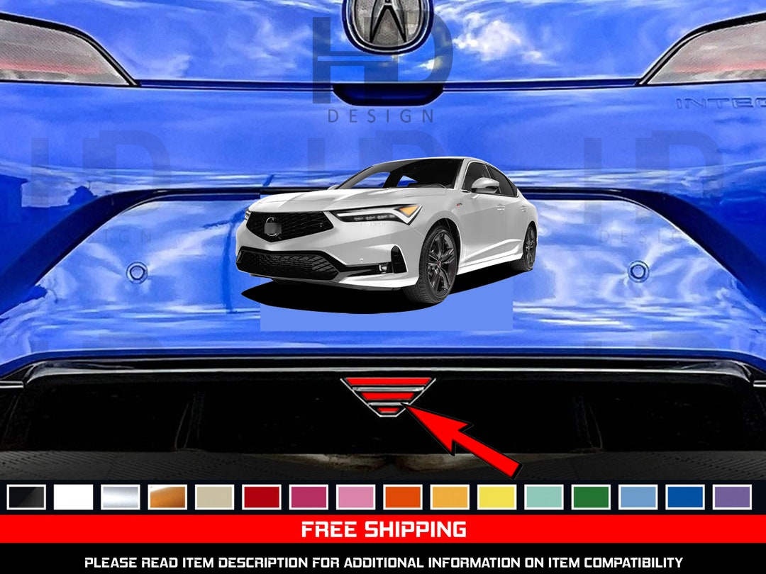 HDUSA Rear Bumper Diffuser Inlay Accent for 2023-2024 Acura Integra ...