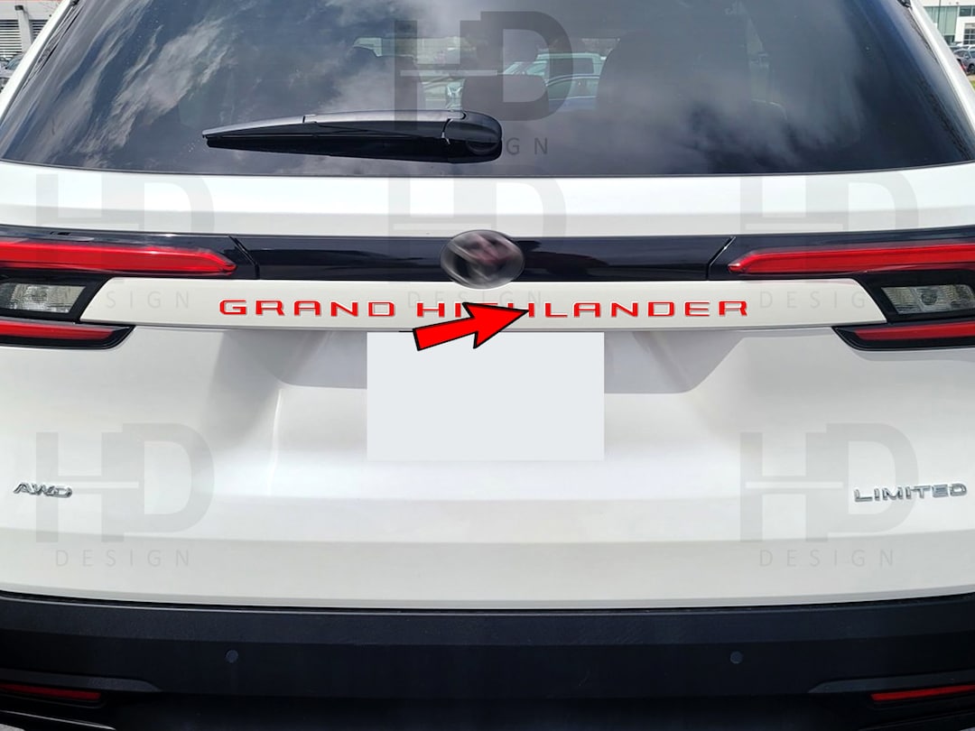 HDUSA Tailgate Decals Letters Fits 2024 2025 Toyota Grand Highlander ...
