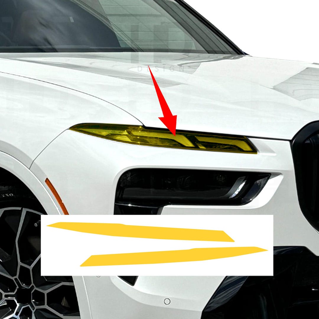 HDUSA for 2023-2026 BMW X7 Headlight DRL Front Lci Top Yellow Red Front ...