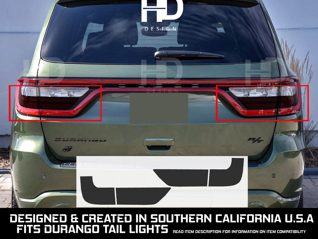 HDUSA Fits 2014-2025 Durango Tail Light Rear Reflectors Precut Dark ...