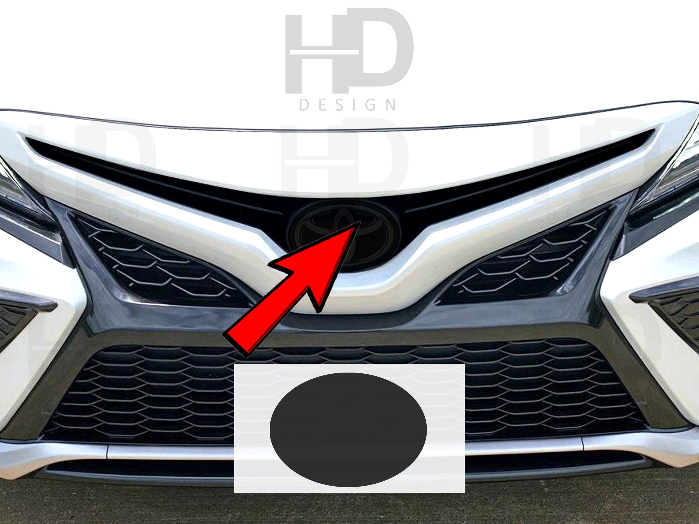 2018 camry front emblem overlay store