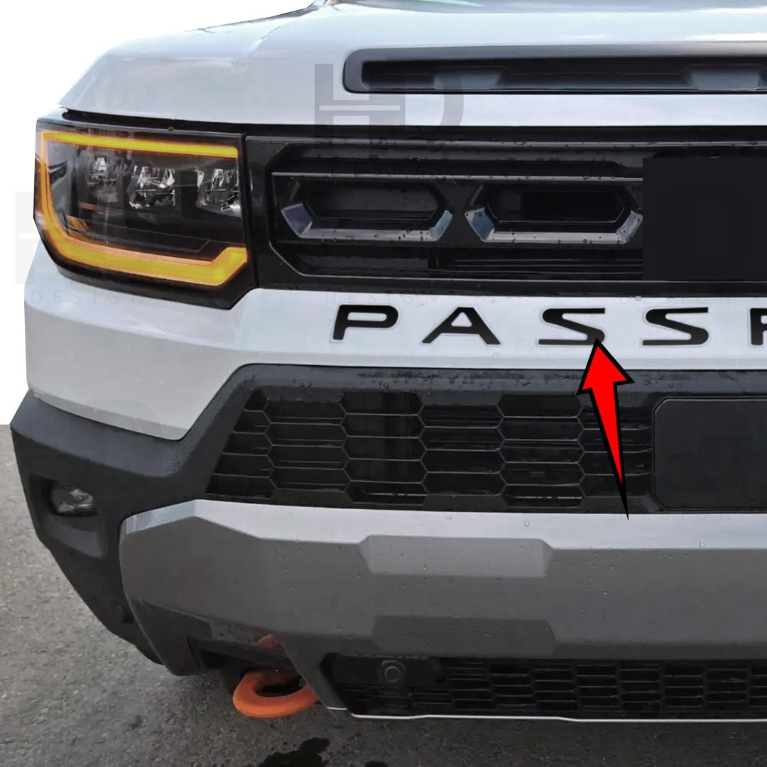 HDUSA for 2026 Passport Front Bumper Indentation Flat Decals Letters ...