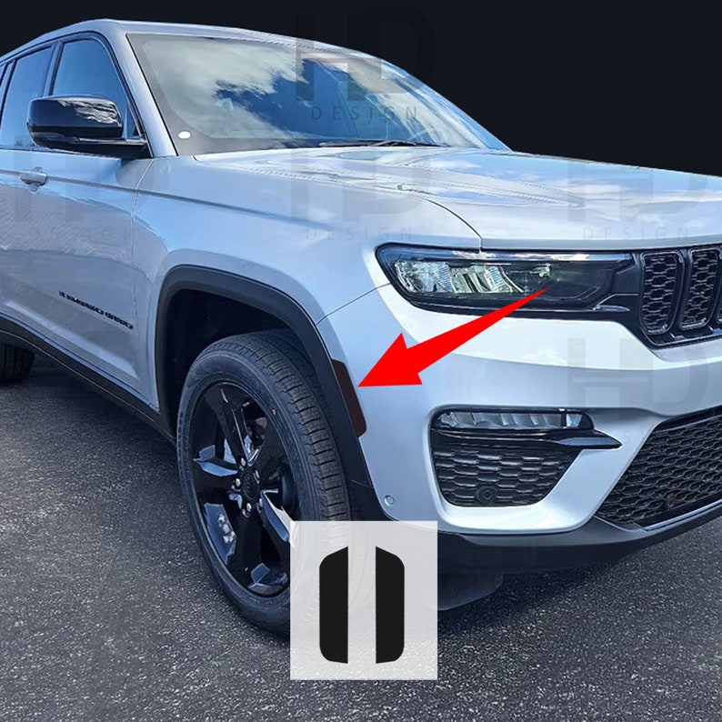 HDUSA Fits 2022-2026 Jeep Grand Cherokee Side Markers Front Overlay ...