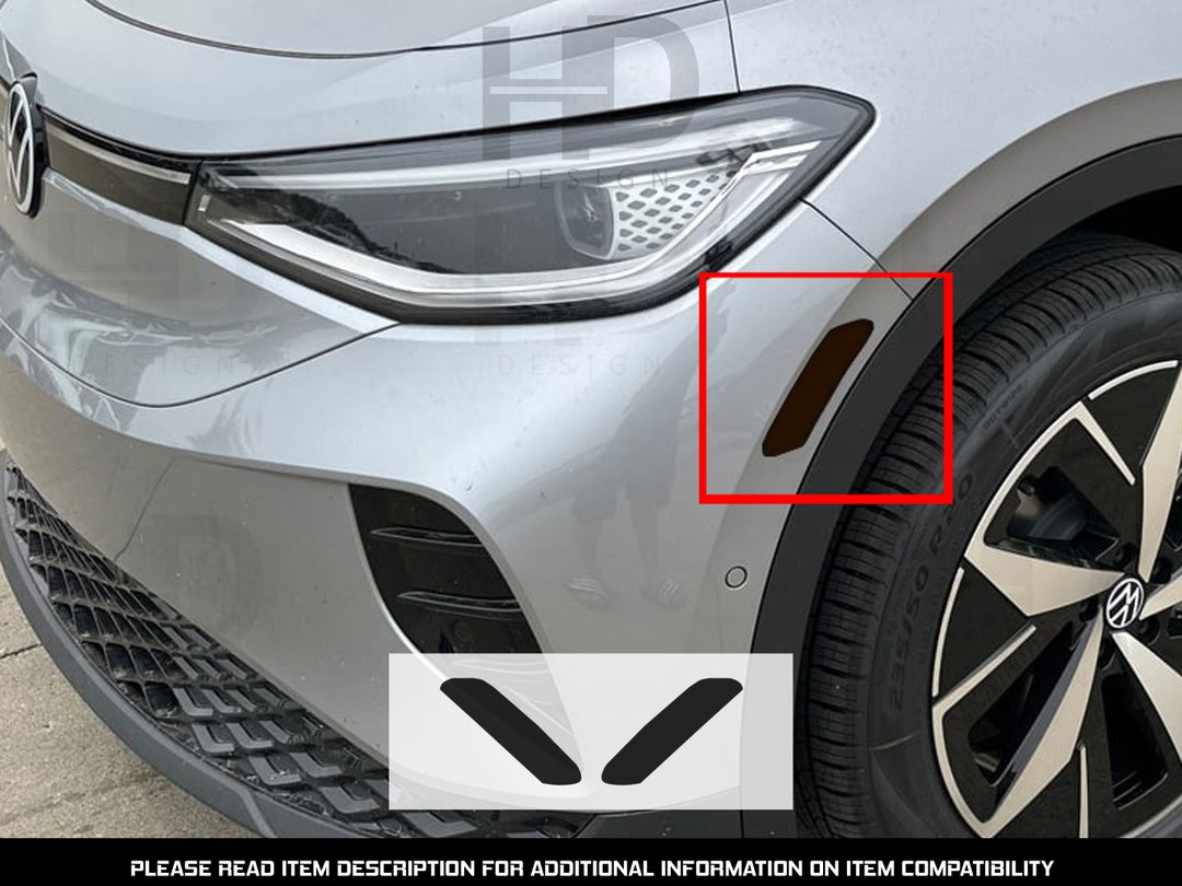 HDUSA 2021-2024 VW Id.4 Front Side Marker Precut Dark or Black Out ...