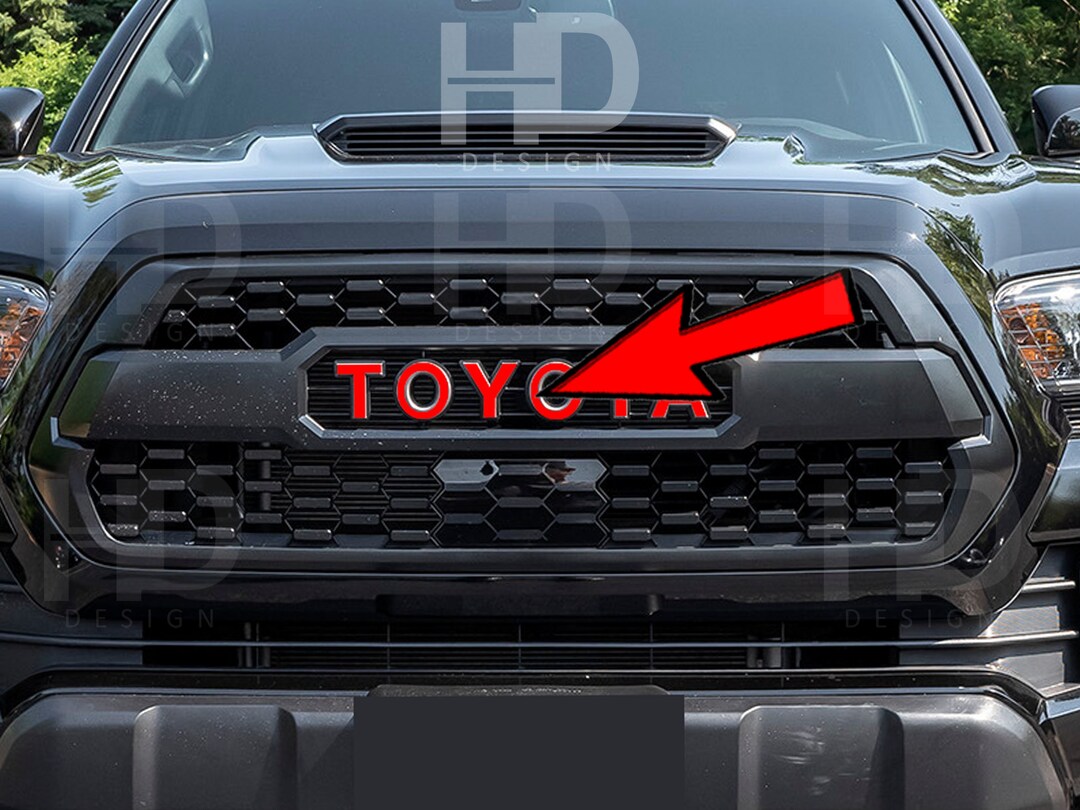HDUSA for Tacoma Letter Inlay Decals for Front Grille Fits 2016-2023 ...