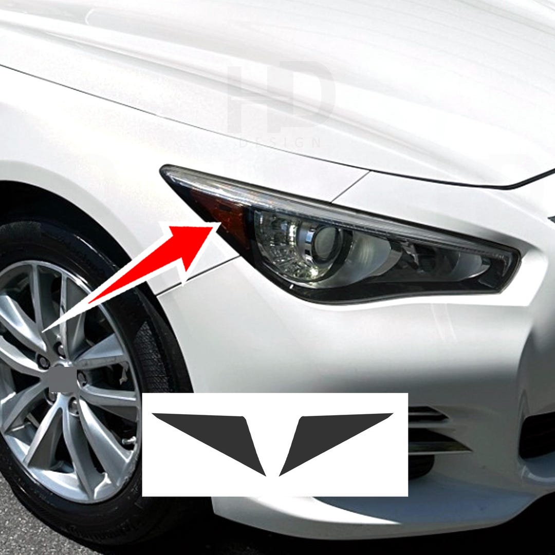 HDUSA 2014-2022 Fits Infiniti Q50 Front Side Marker Area Headlight ...