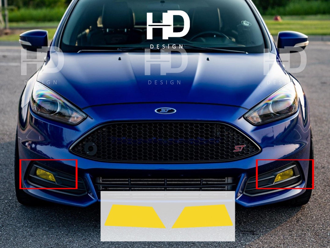 HDUSA Fits 2015-2018 Ford Focus ST Fog Light Front Precut Yellow Dark ...
