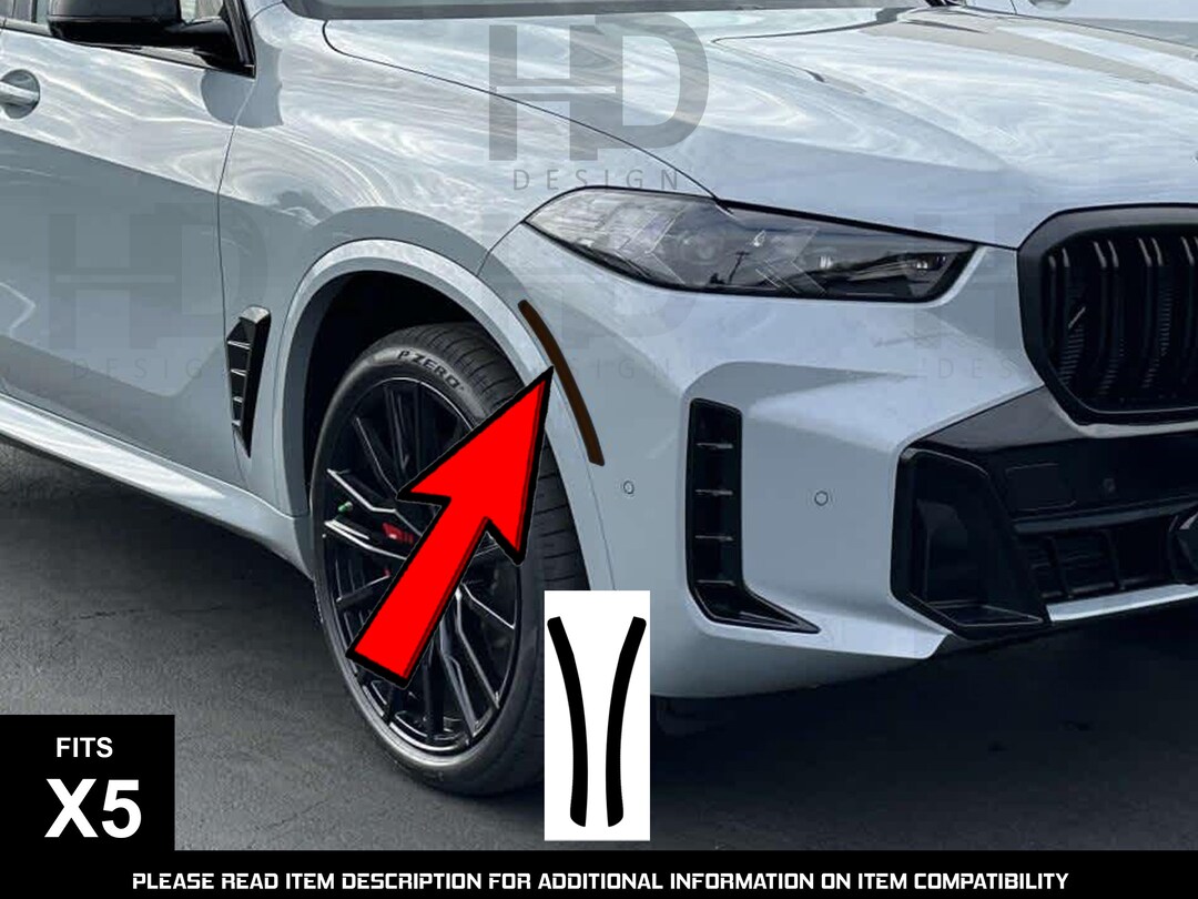 HDUSA Fits BMW X5 2024 Front Side Marker Blacked Out Vinyl Dark Decal ...