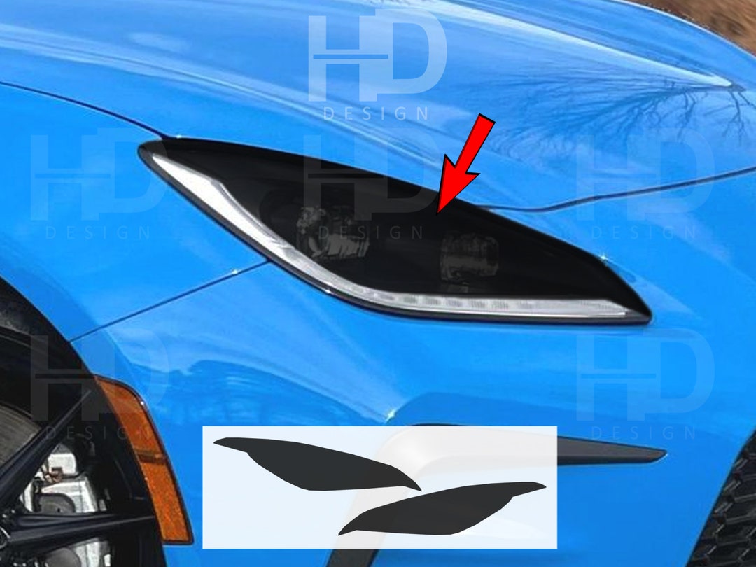 HDUSA for GR86 Headlight Cut Out Bottom Exposed Front Precut Decals ...