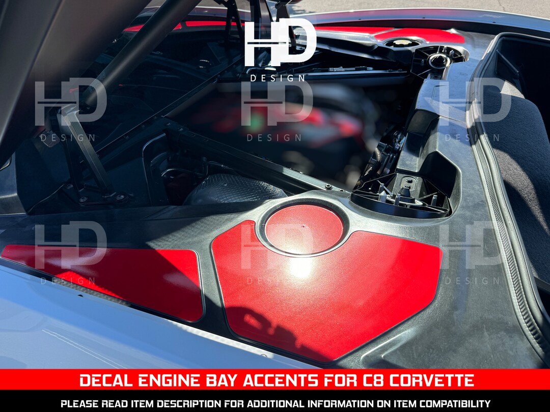 HDUSA Fits Chevrolet Corvette C8 Stingray Engine Bay Coupe Accents ...