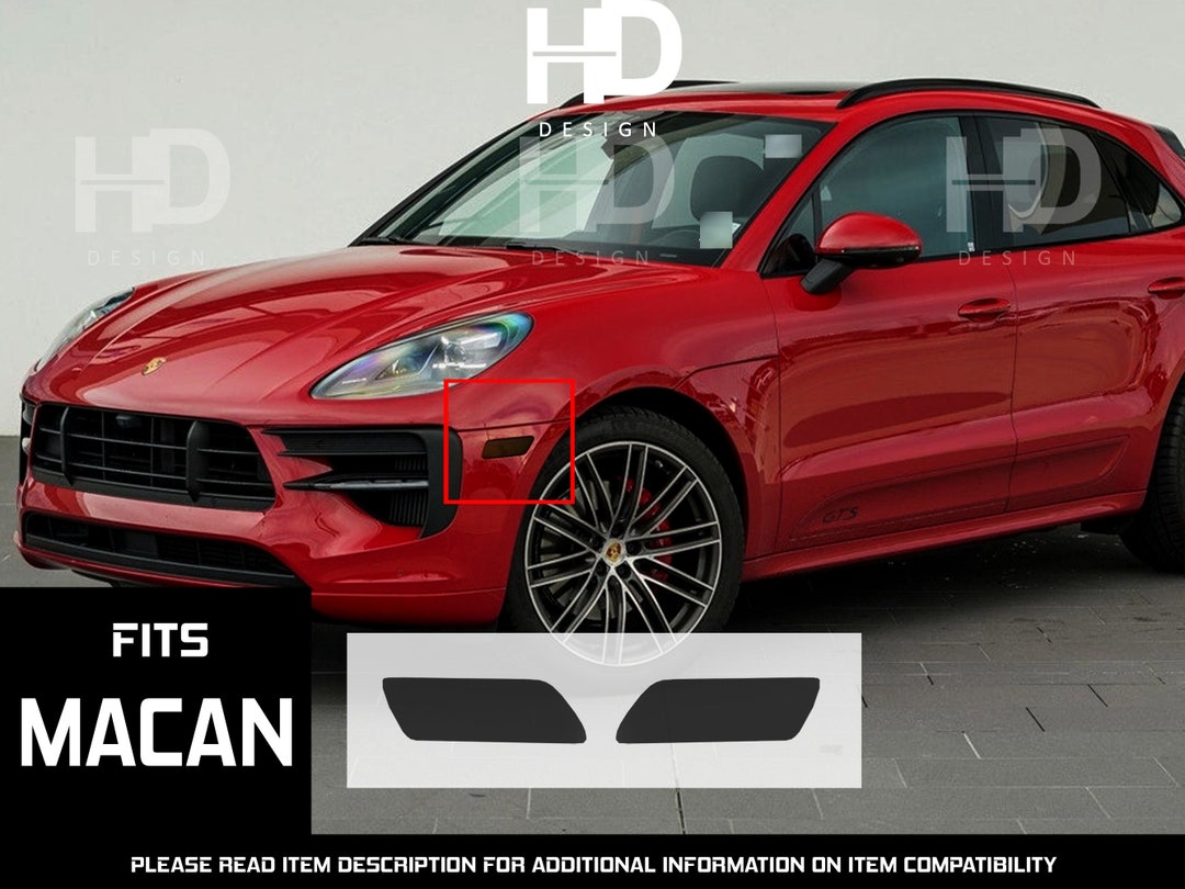 HDUSA for 2014-2023 Porsche Macan Front Side Marker Precut Dark Decals ...