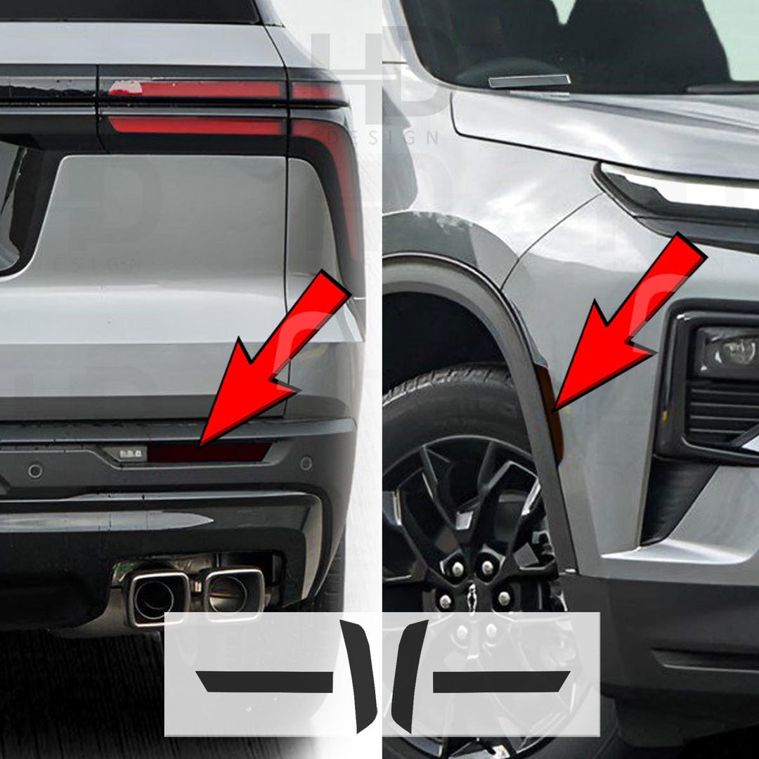 HDUSA Fits 2024 2025 Chevy Traverse Front Side Markers Rear Reflectors ...