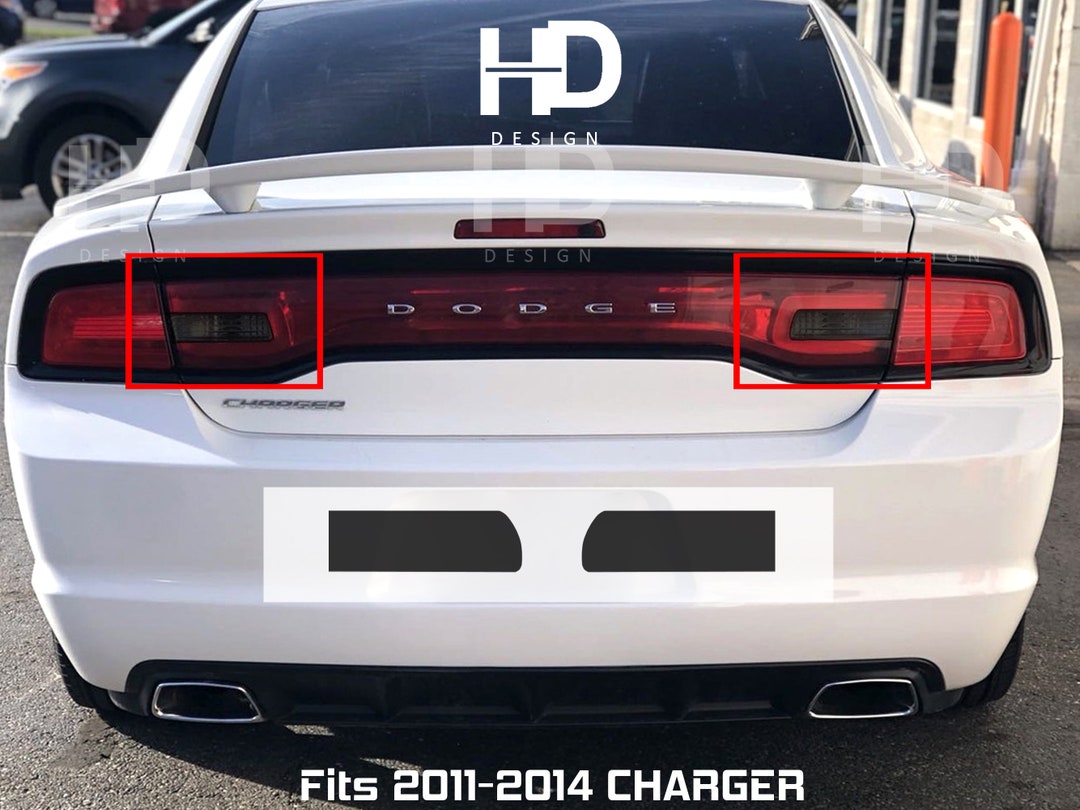 HDUSA Fits 2011-2014 Dodge Charger Tint Tail Light Rear Reverse Light ...