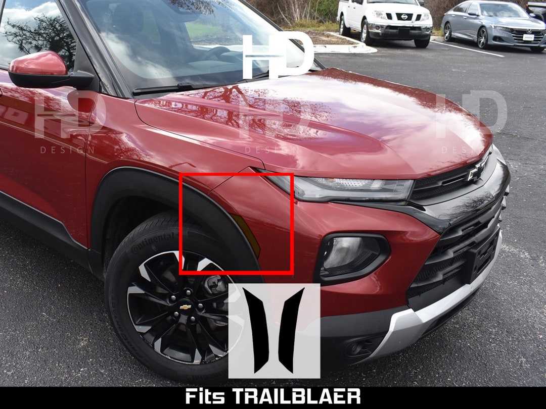 HDUSA Fits Trailblazer Chevy 2021-2023 Front Side Markers Precut Dark ...