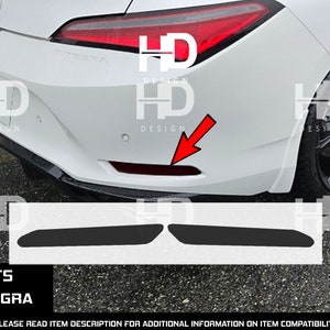 HDUSA for 2023-2026 Acura Integra Rear Bumper Reflectors Precut Dark ...