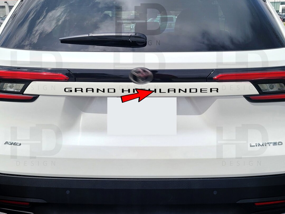 HDUSA Tailgate Letters Decals Fits 2024 2025 Toyota Grand Highlander ...