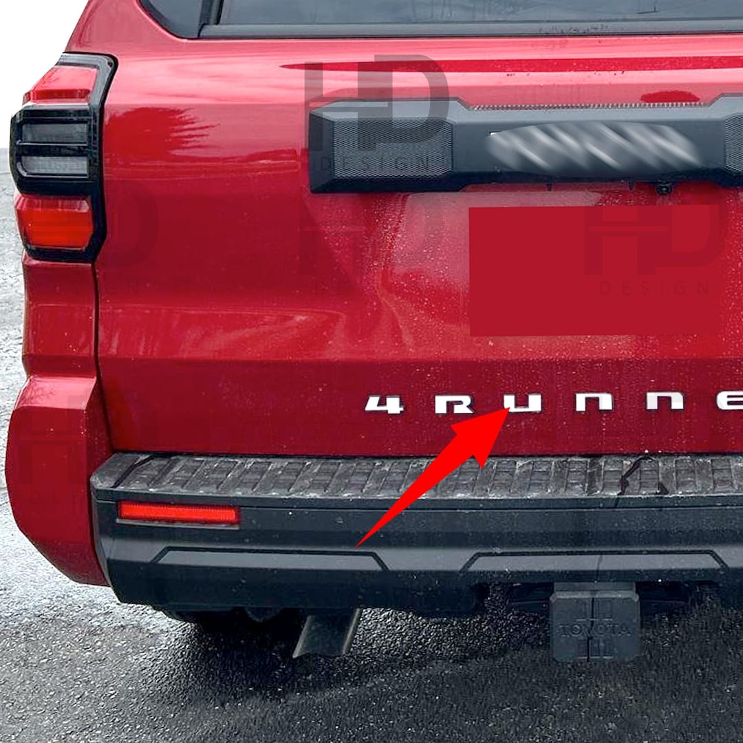 HDUSA for 2025 2026 4runner Tailgate Lower Hatch Overlay Decals Vinyl ...