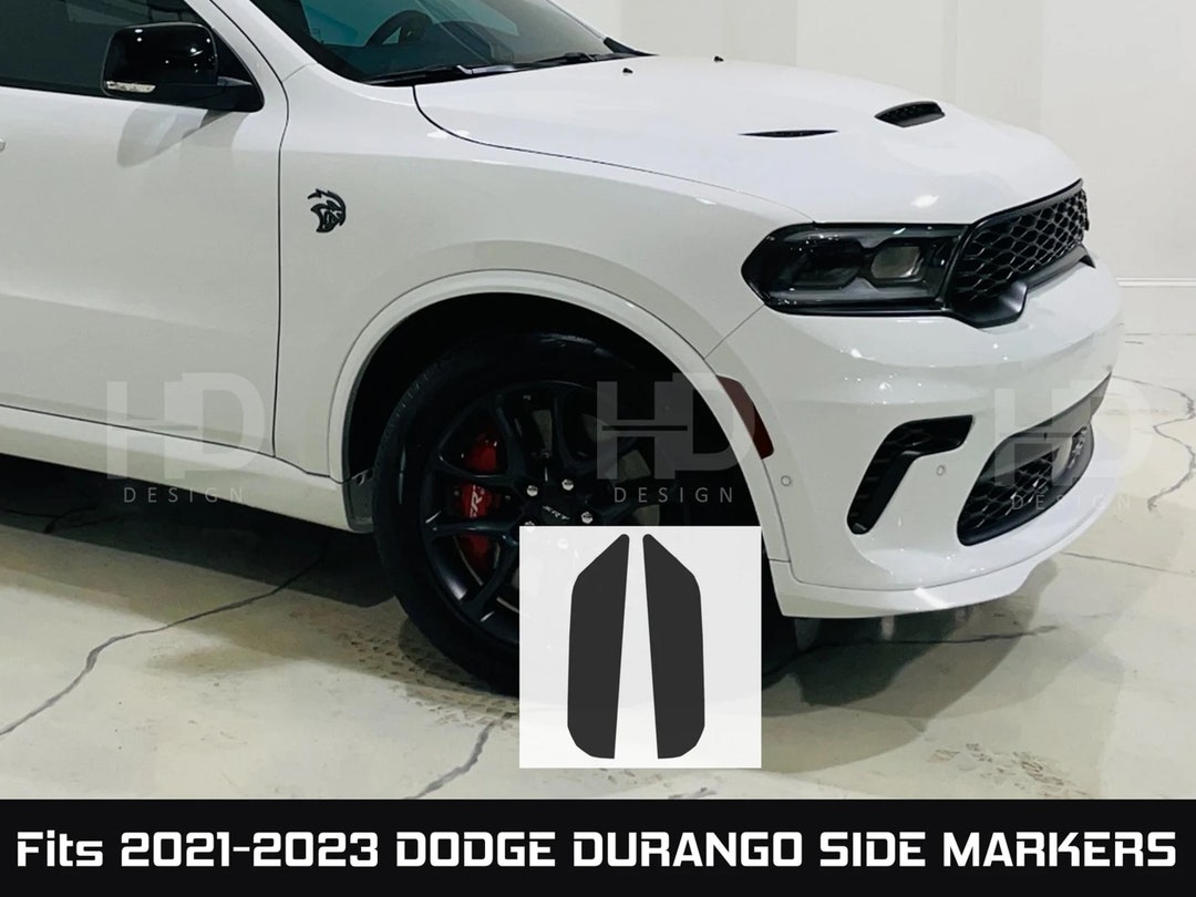 HDUSA Fits Dodge Durango 2021-2023 Front Side Markers Dark Blacked Out ...