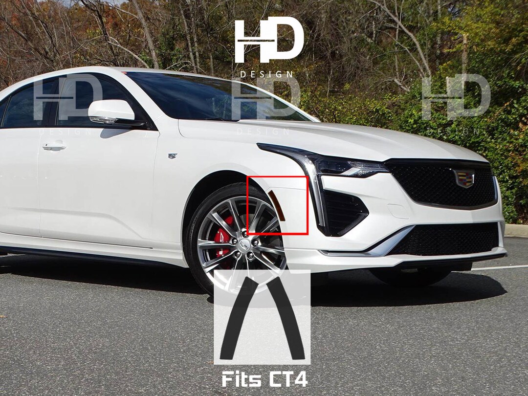 HDUSA Fits Cadillac CT4 2020-2023 Front Side Markers Reflectors Bumper ...