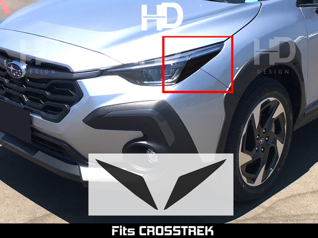 HDUSA for 2024 Crosstrek Hatchback Headlight Front Precut Dark Vinyl ...