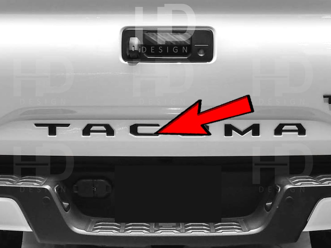 HDUSA Letter Inlay Decals for Tailgate Rear Bottom Indentation Hatch ...