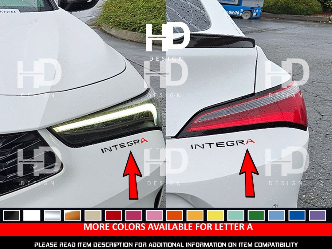 HDUSA for Acura Integra 2023-2025 Inlays Front and Rear Bumper Precut ...