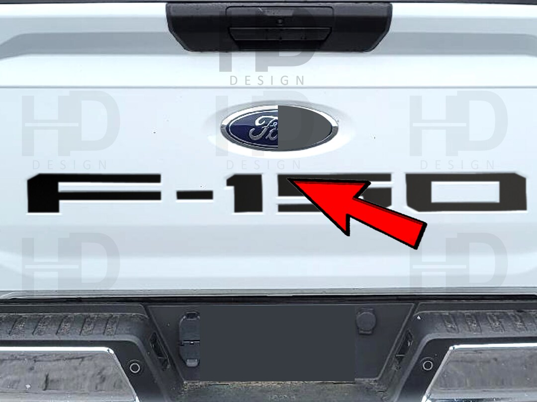 HDUSA Decals Inlay Fits Ford F-150 2018-2020 Rear Tail Gate Indentation ...